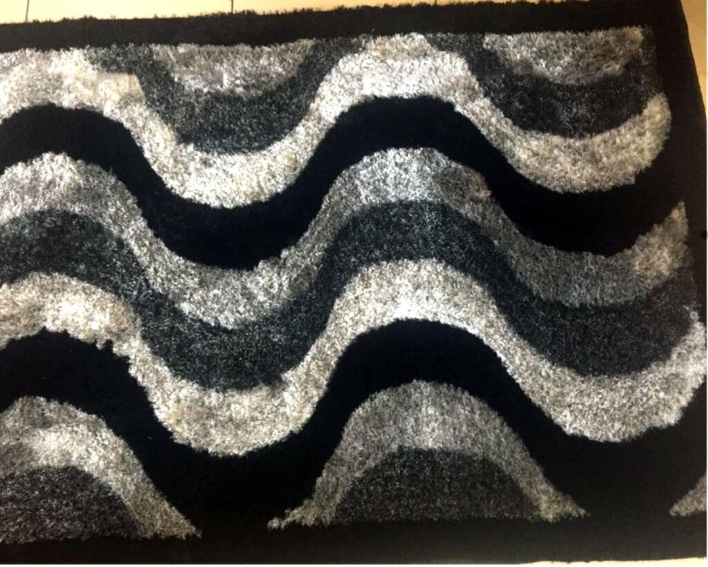 Black wave carpet - Sqr-ft.com